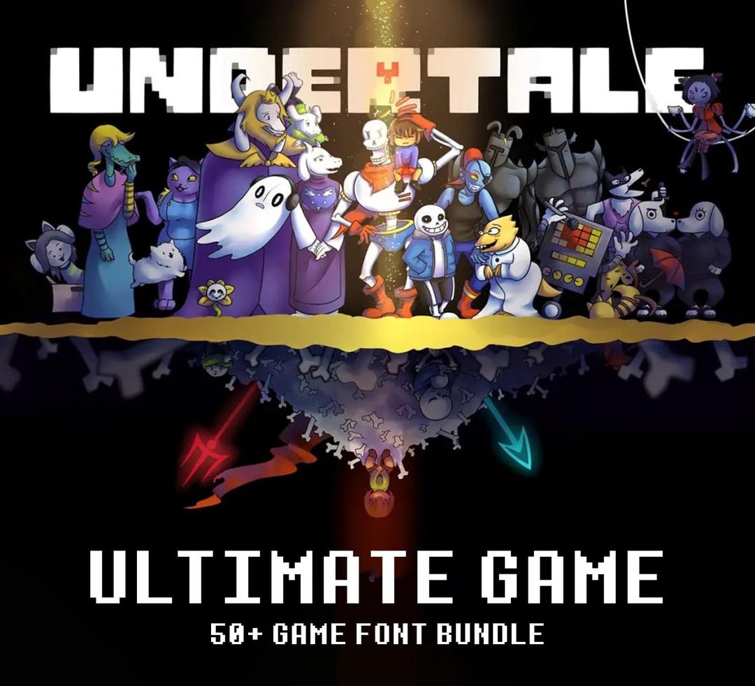 Ultimate Game Font Bundle | Gamer Font SVG, Cricut & Silhouette Fonts ...
