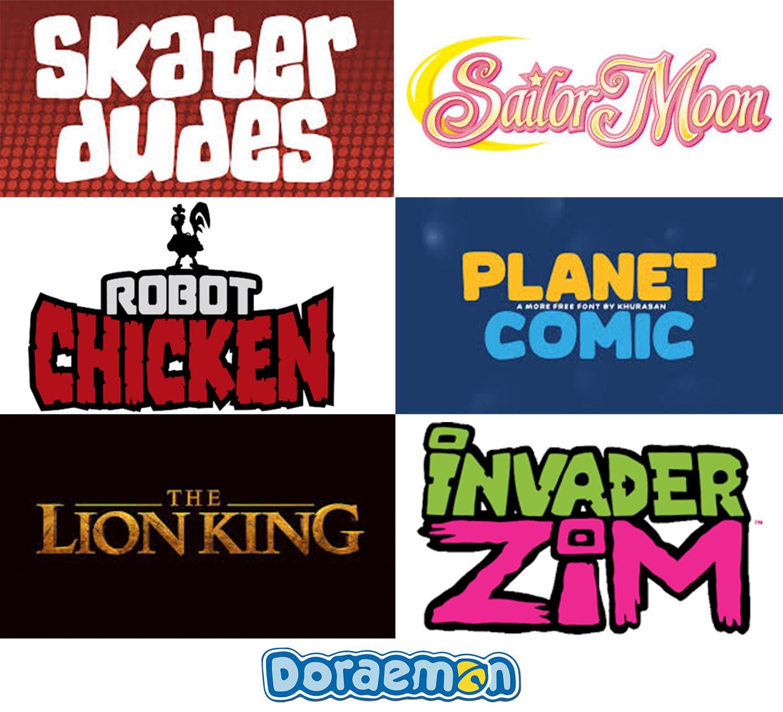 100+ Cartoon Font Bundle - Comic Fonts, Handwritten Styles, Kids Fonts ...