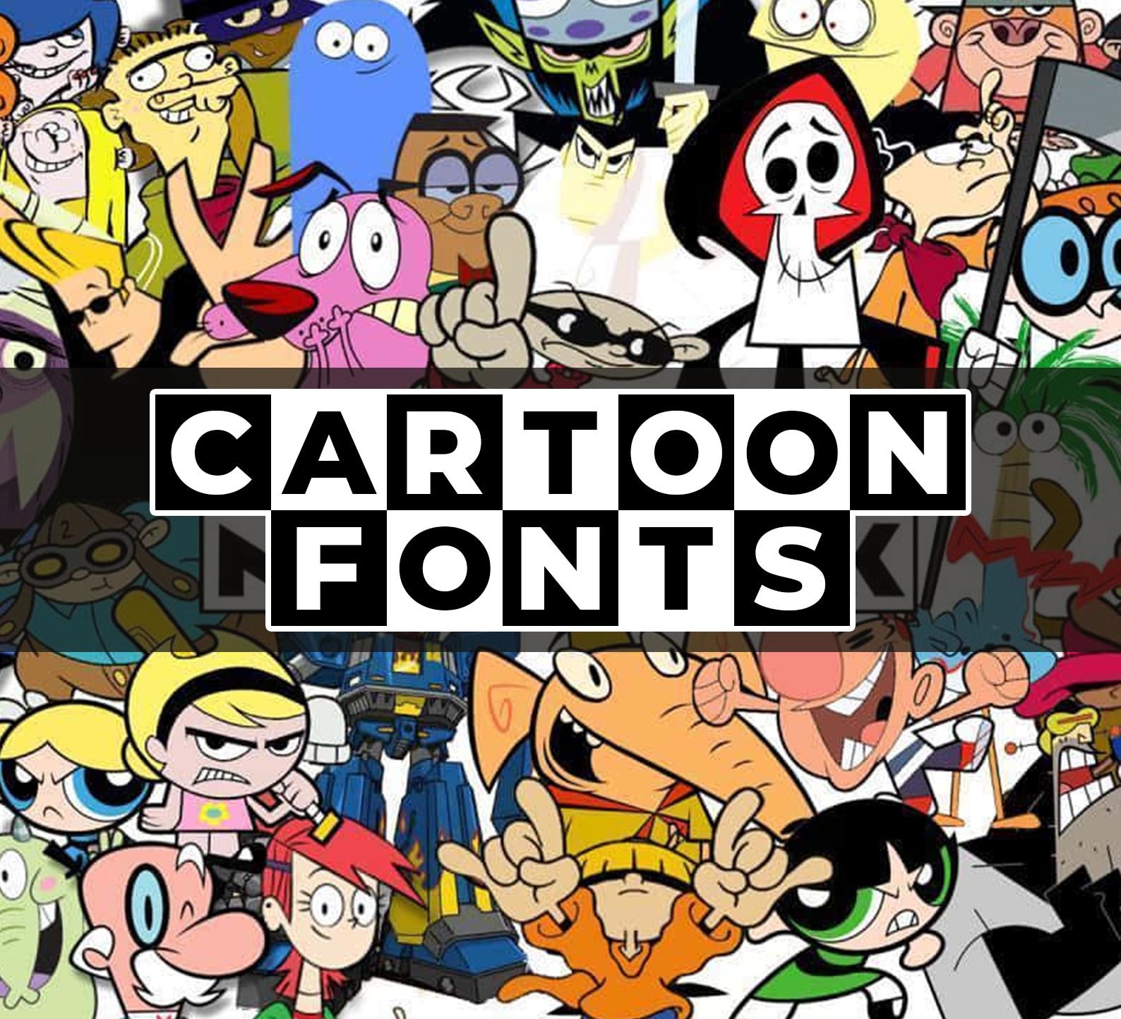 100+ Cartoon Font Bundle - Comic Fonts, Handwritten Styles, Kids Fonts ...