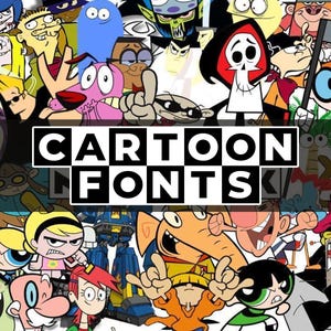 100+ Cartoon Font Bundle - Comic Fonts, Handwritten Styles, Kids Fonts ...
