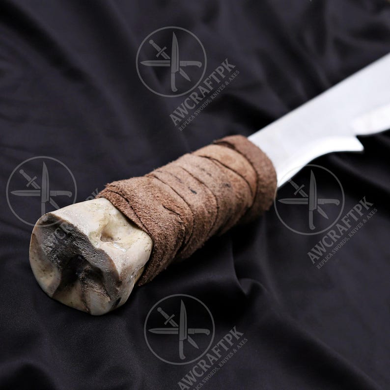 Predator 2 Machete Greyback Elder Sword Movie Cosplay Prop Leather ...