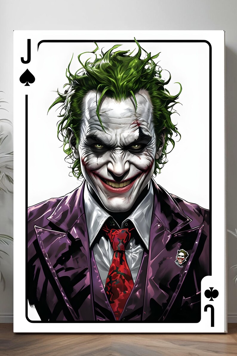 Joker Digital Wall Art, Poster, the Joker, Home Décor, Instant Download ...