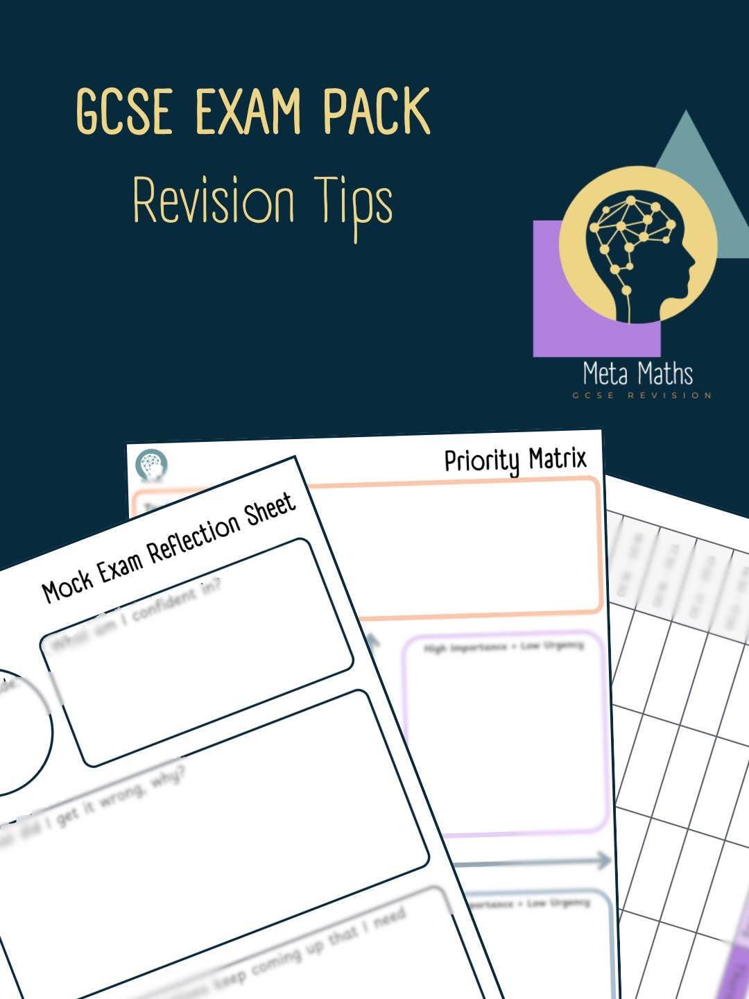 Exam Revision Pack | Study Planner Bundle | Study Tools for Teens ...