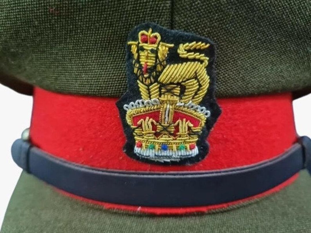 WW2 British Army General Staff Officers Peak Visor Cap Colonel and ...