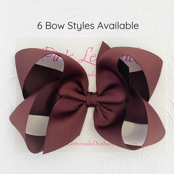 Maroon Hair Bow - Etsy