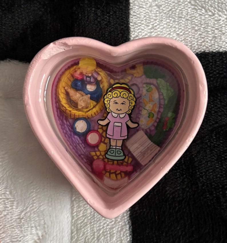 Small Pink 90s Polly Pocket Inspired Trinket Dish/jewelry Box - Etsy