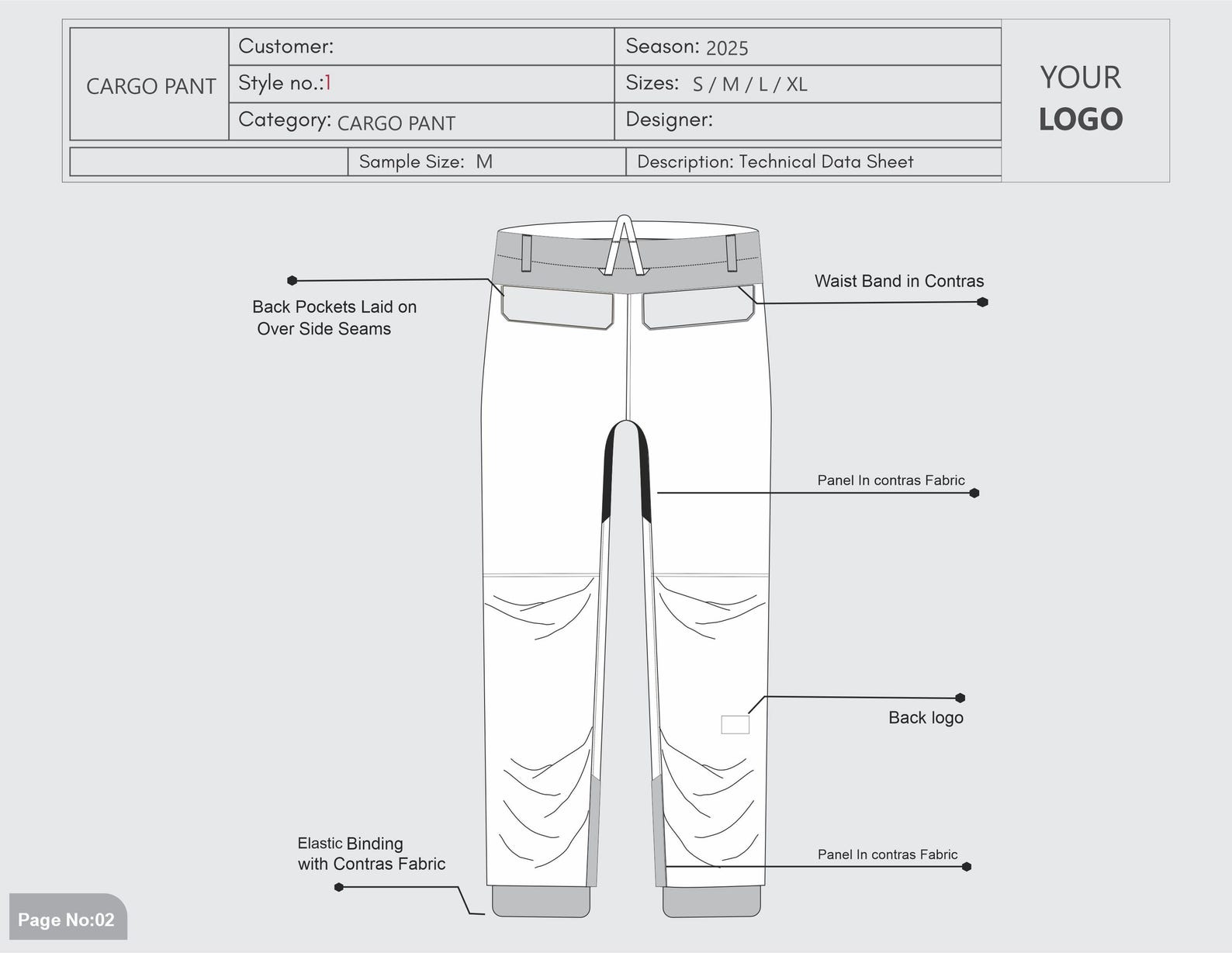 Cargo Pant Tech Pack - Etsy