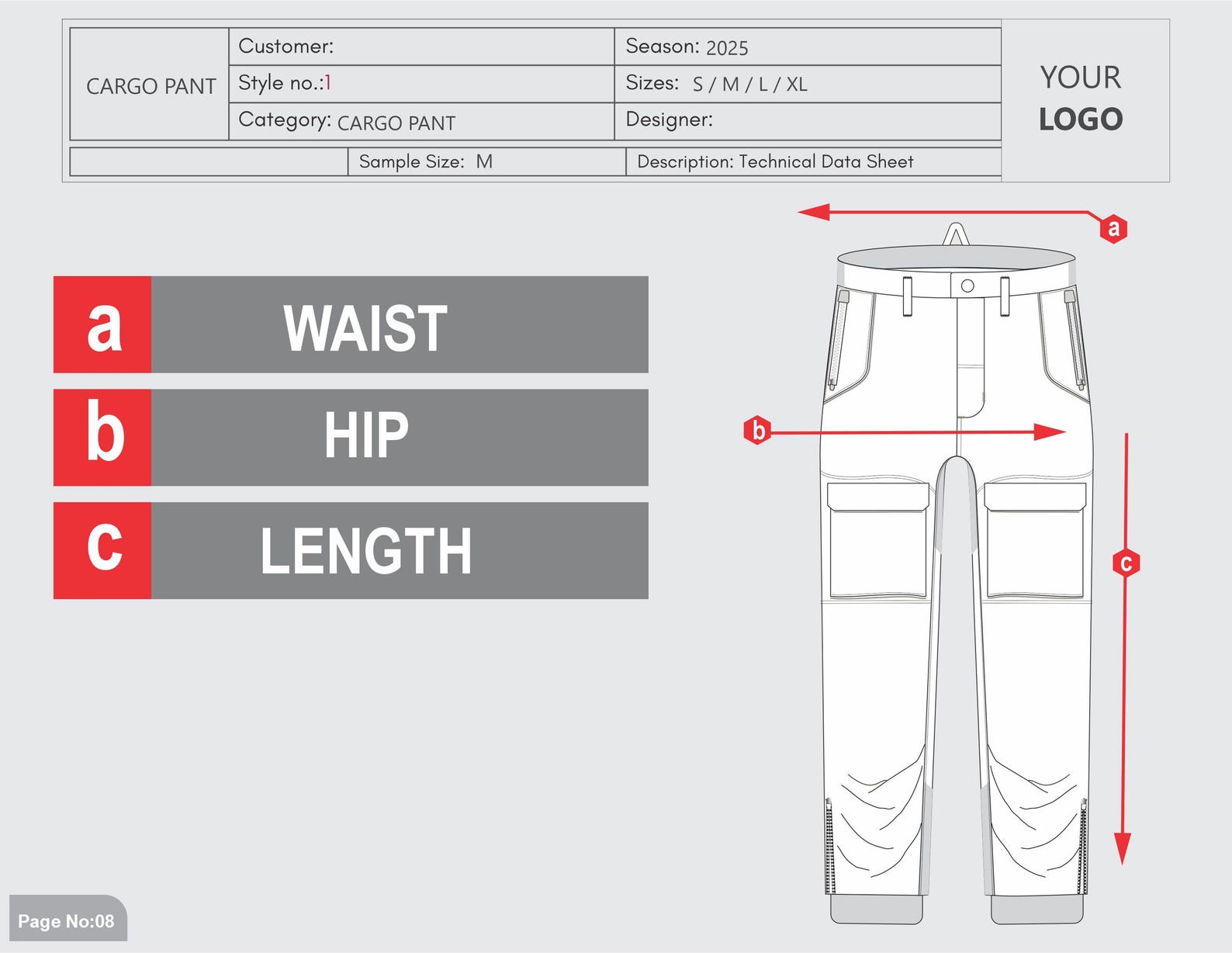 Cargo Pant Tech Pack - Etsy