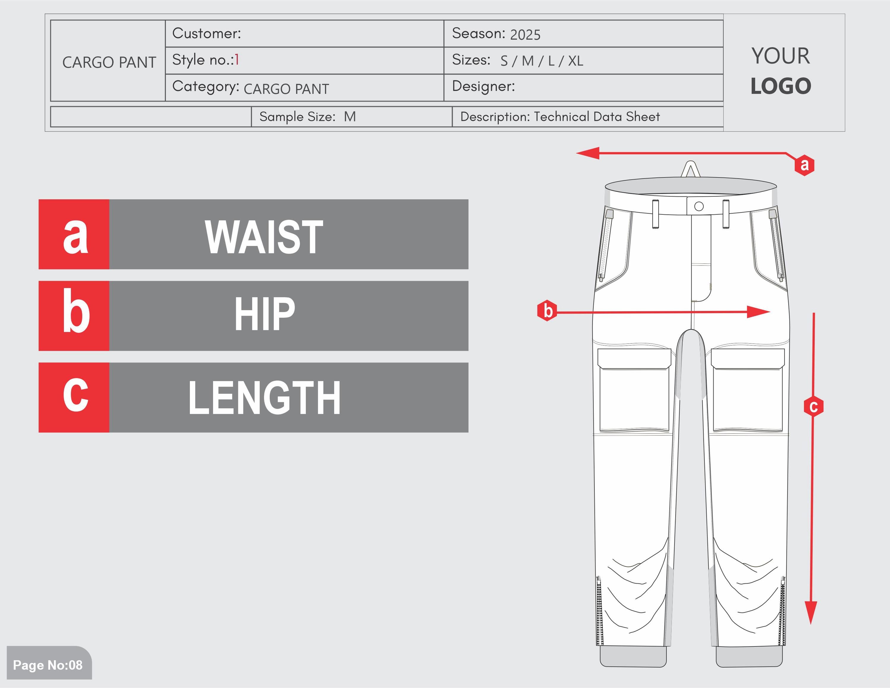Cargo Pant Tech Pack - Etsy