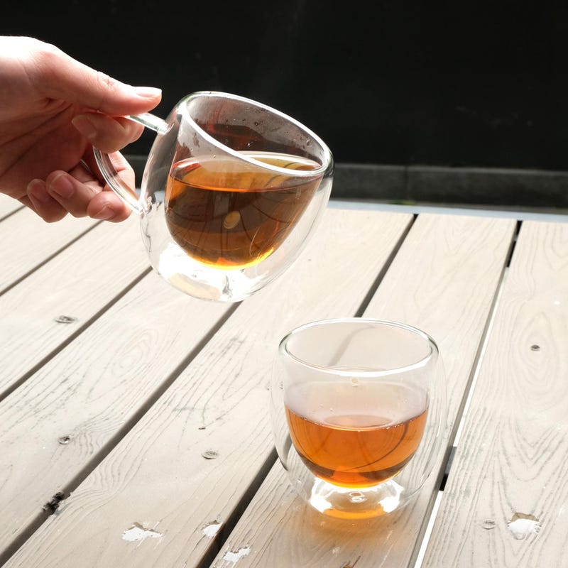 Double Layer Glass Coffee Cups - Etsy