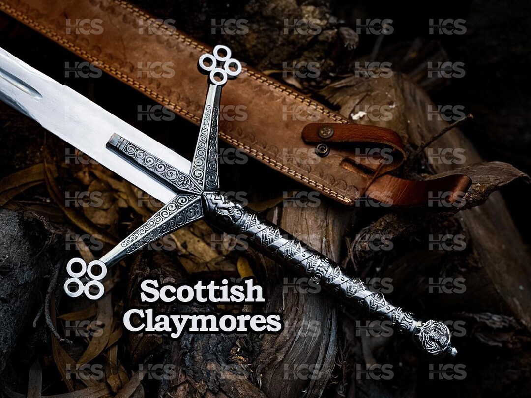 Handmade Scottish Claymore Wall Decor – Medieval Display Sword With ...