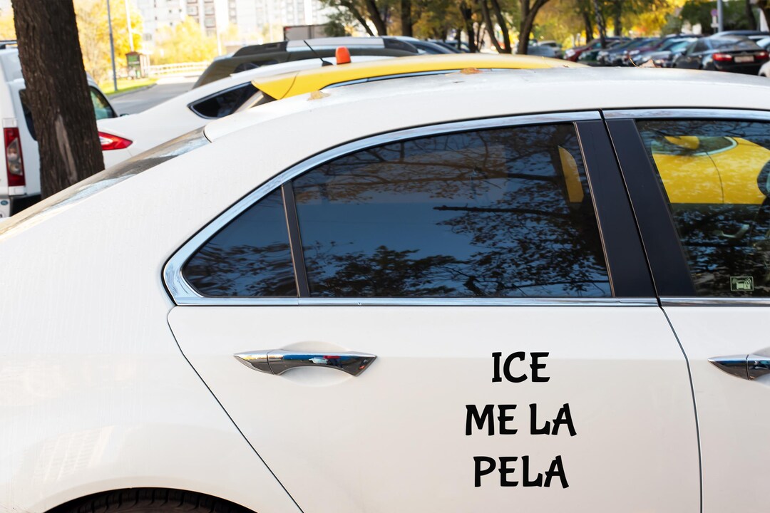 Ice Me La Pela Sticker/ Vinyl Car Decal - Etsy