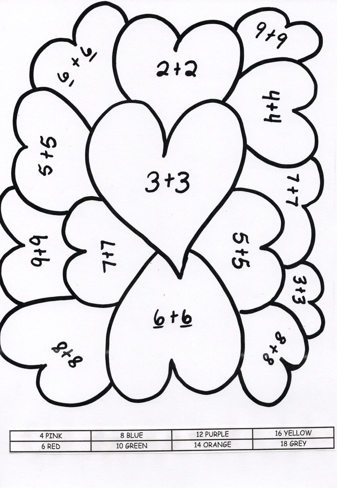 Valentine's Day Packet Math Art, Coloring Pages, Flower Print Patterns ...