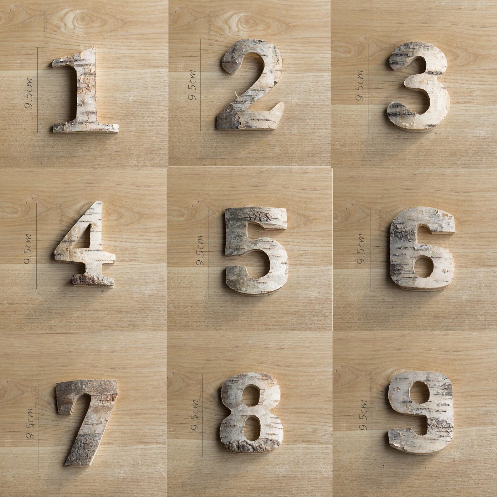 Rustic Wooden Letters A-Z Alphabet and Numbers 1-9 Wood Wall Hanging ...