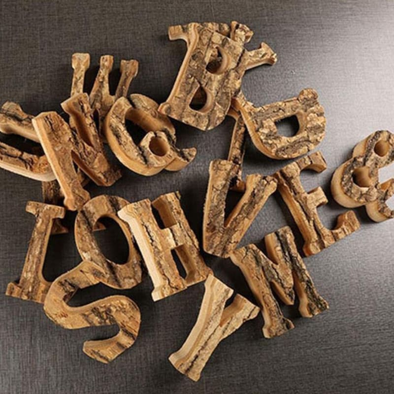Rustic Wood Letters - Etsy