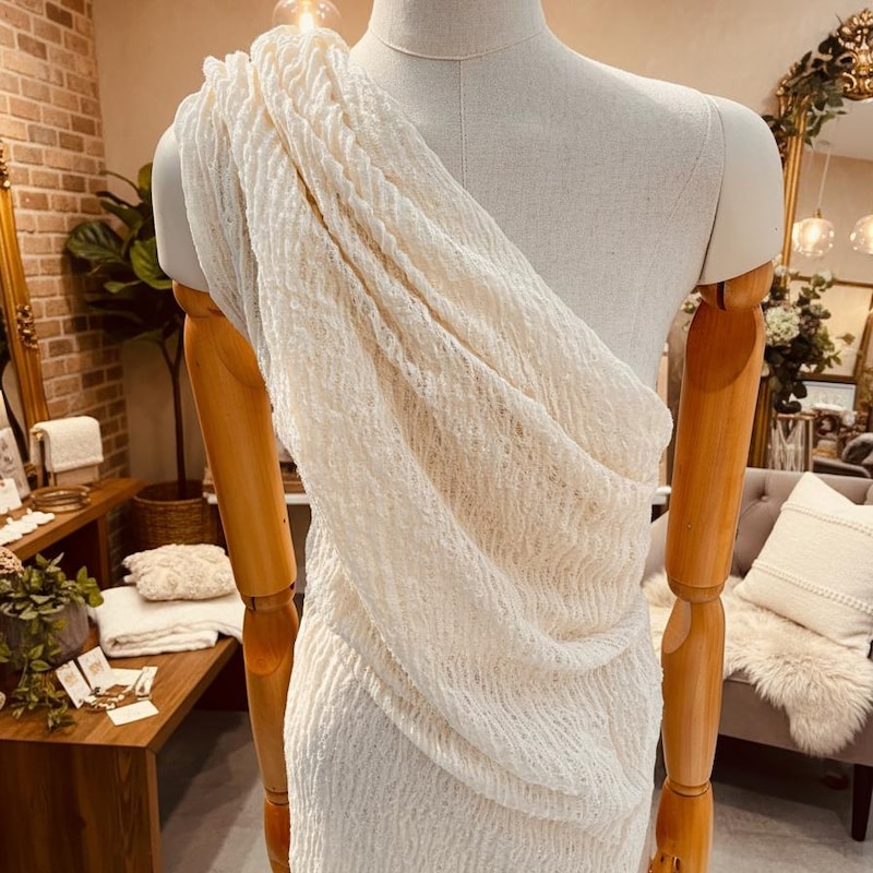 Textured Semi Sheer Fabric - Etsy