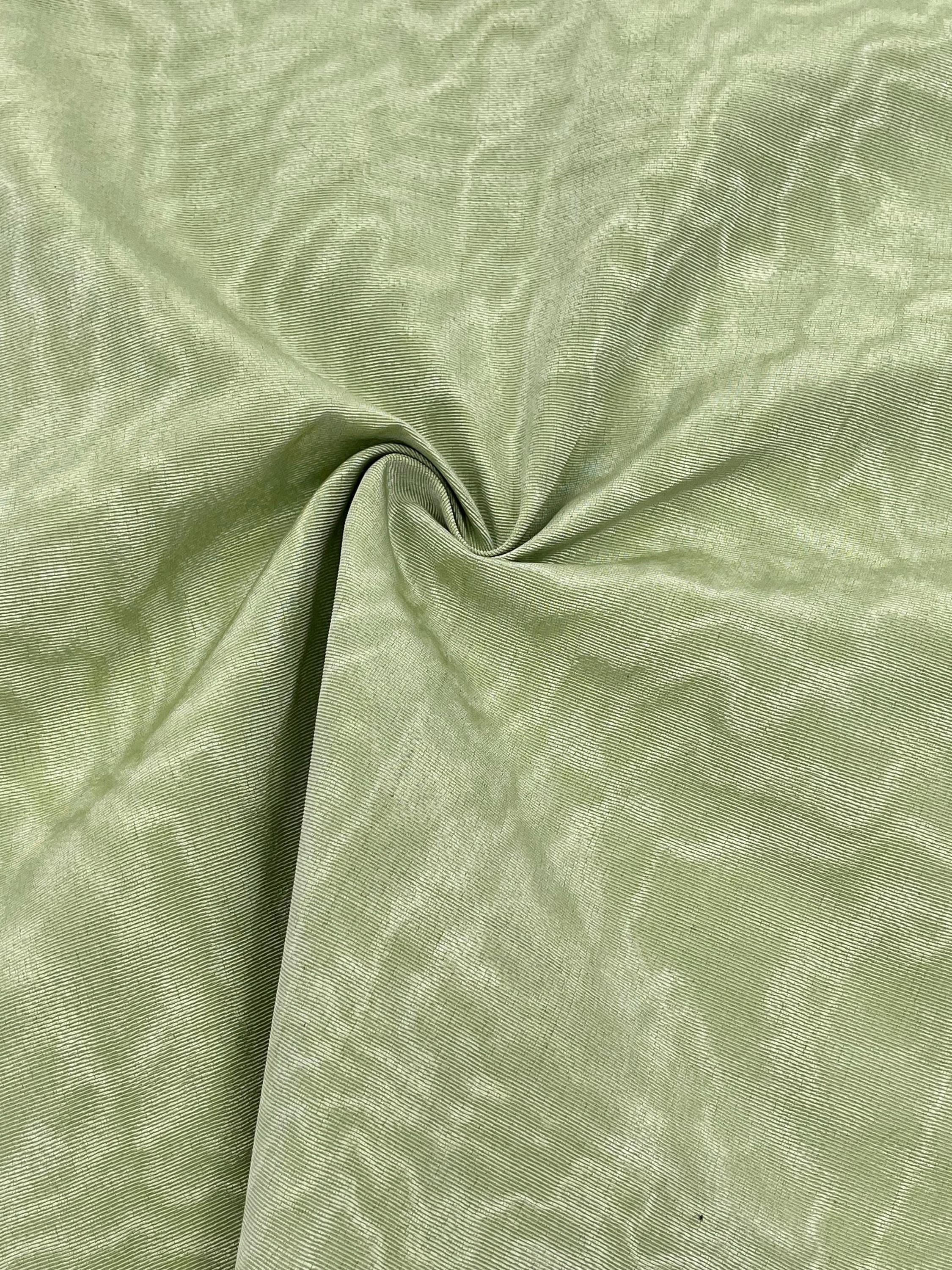 Green Silk Moiré Fabric, Watermark Pattern, Turkish Cotton Blend - Etsy