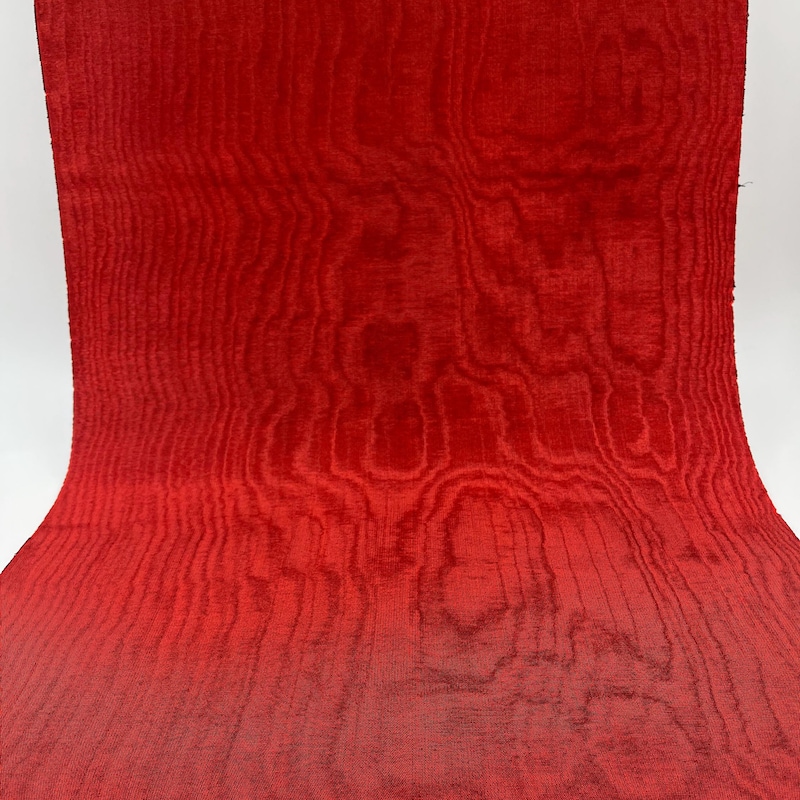 Red Moire Silk Fabric - Etsy UK