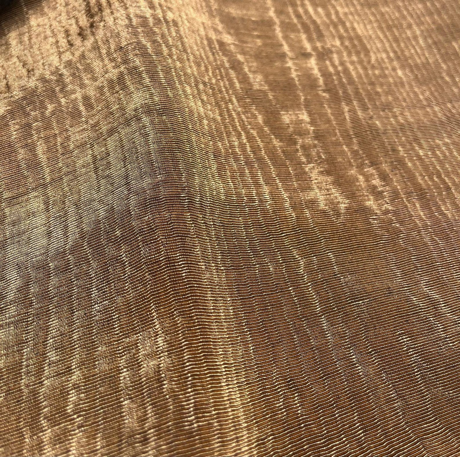 Light Brown Silk Moiré Fabric, Watermark Pattern, 50% Organic Cotton - Etsy
