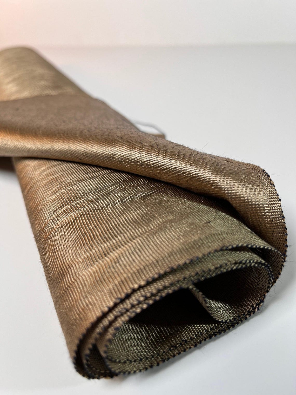 Light Brown Silk Moire Fabric, Luxury Home Textile Fabrics, Interior ...