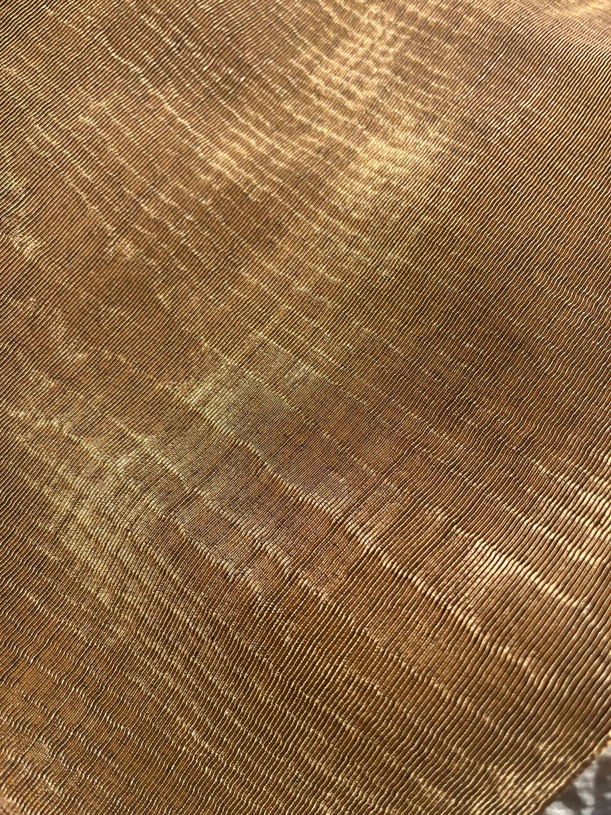 Light Brown Silk Moiré Fabric, Watermark Pattern, 50% Organic Cotton - Etsy