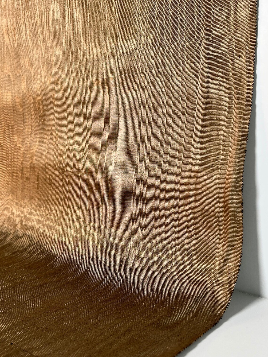 Light Brown Silk Moire Fabric, Luxury Home Textile Fabrics, Interior ...