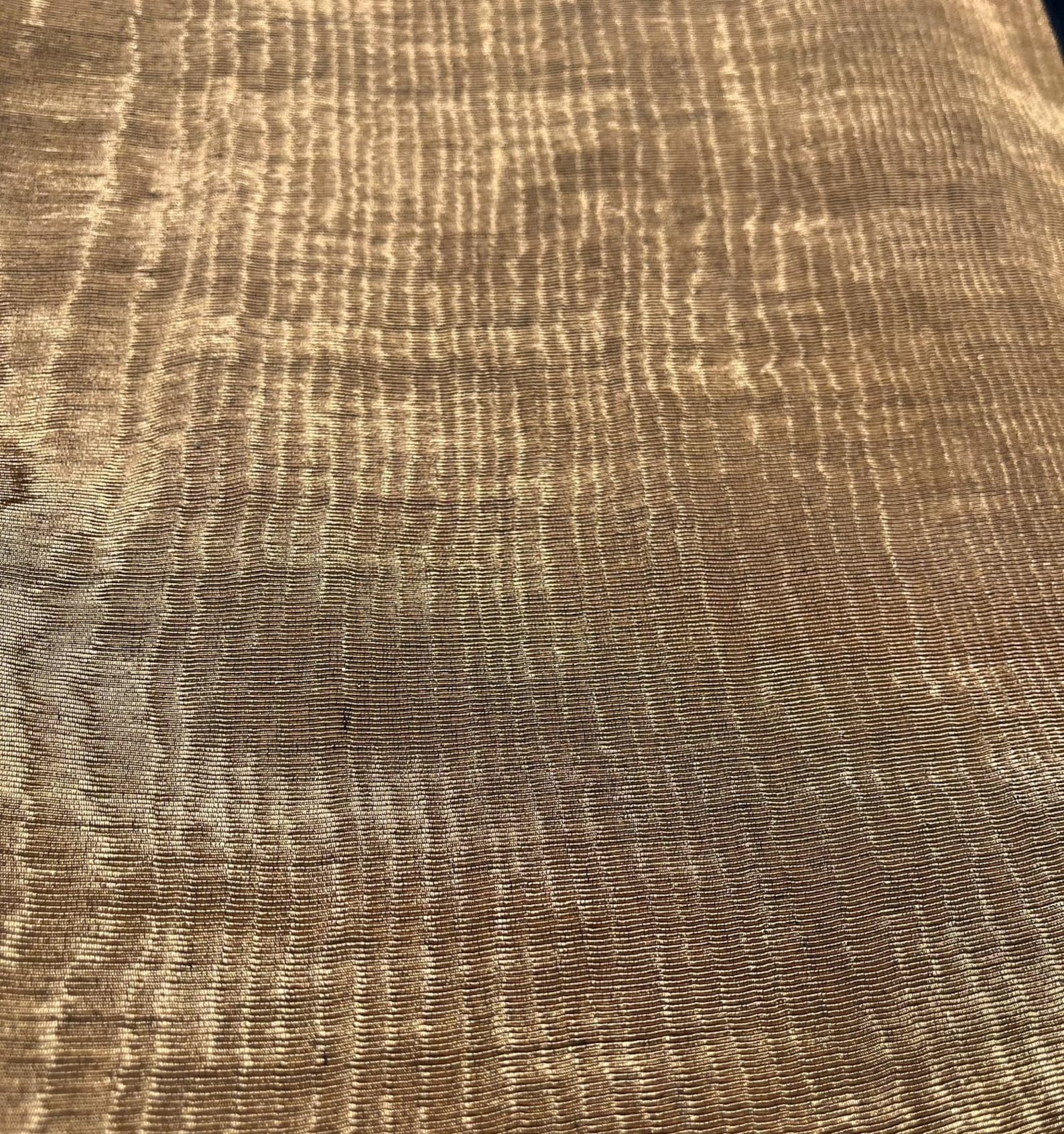 Light Brown Silk Moiré Fabric, Watermark Pattern, 50% Organic Cotton - Etsy