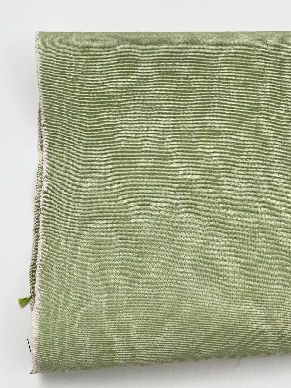 Green Silk Moiré Fabric, Watermark Pattern, Turkish Cotton Blend - Etsy