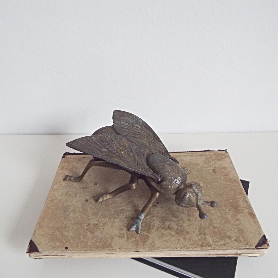 Vintage Brass Fly, Insect-shaped Ashtray, Insect Figurine, Room ...