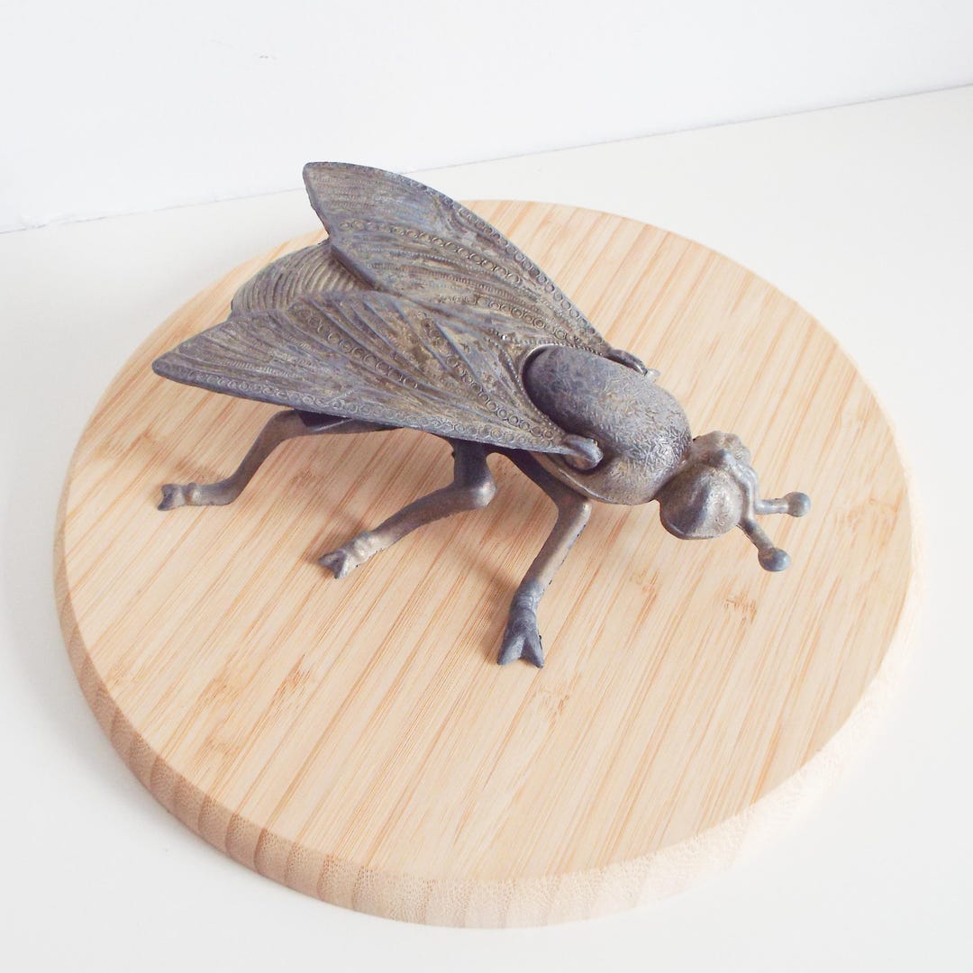 Vintage Metal Fly, Insect-shaped Ashtray, Fly Figurine Trinket Box ...