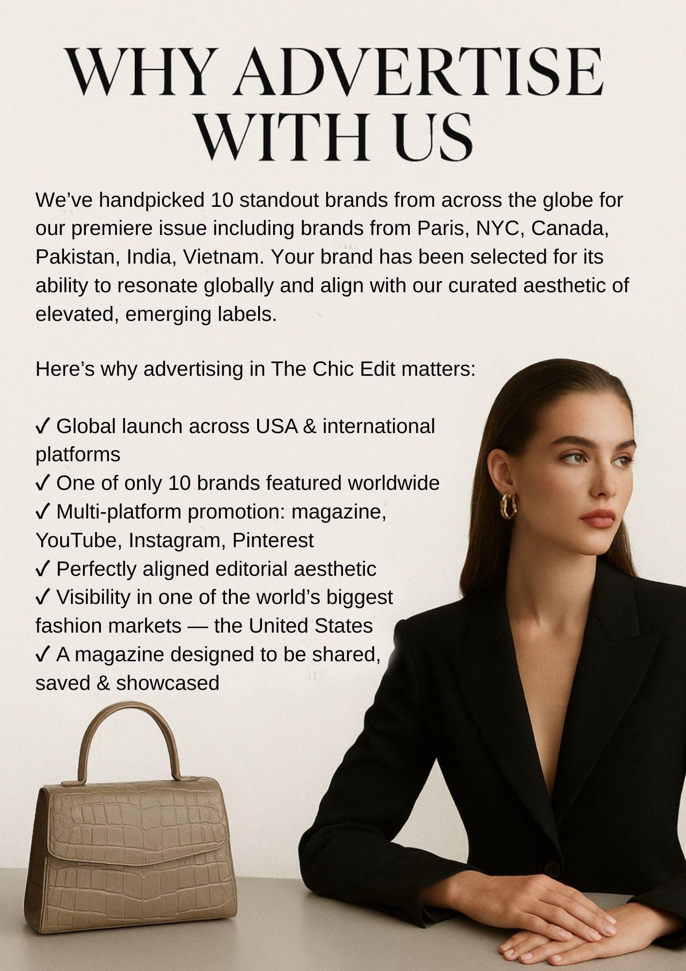 Ad Placement – the Chic Edit July 2025 Fashion Magazine | Global ...