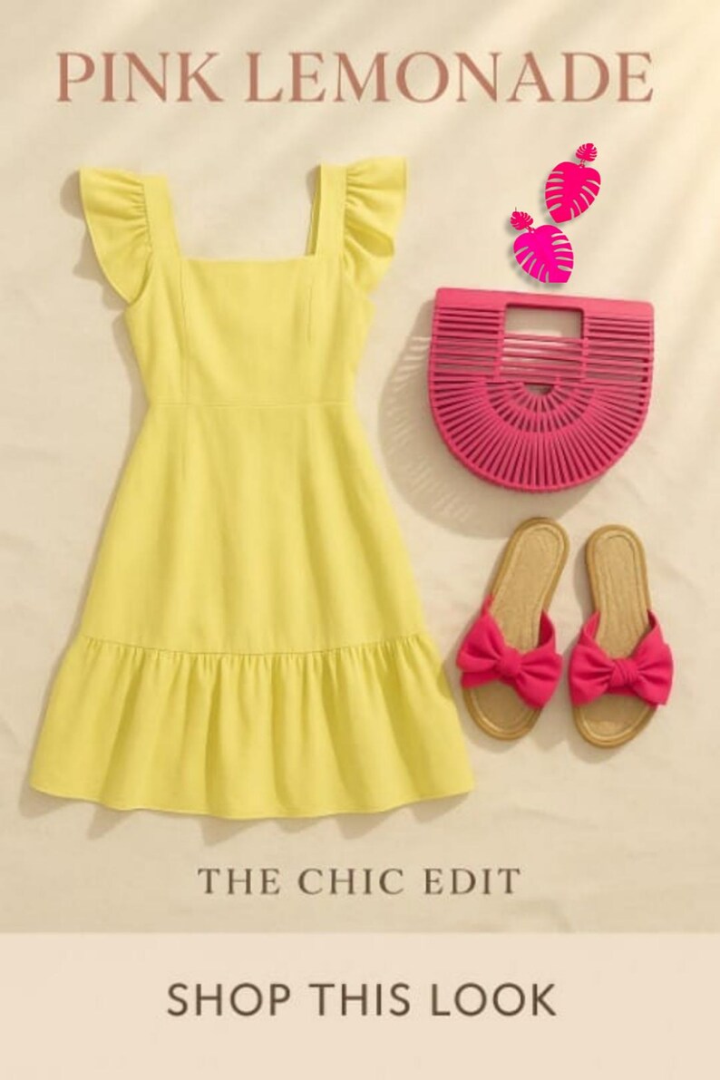 Pink Lemonade Vacation Look – Complete Summer Outfit Bundle | Yellow ...