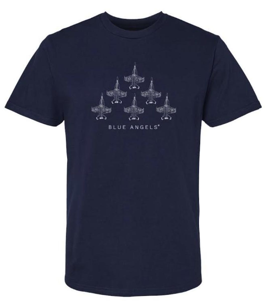 US Navy Blue Angels T-shirt Featuring Delta Formation - Etsy