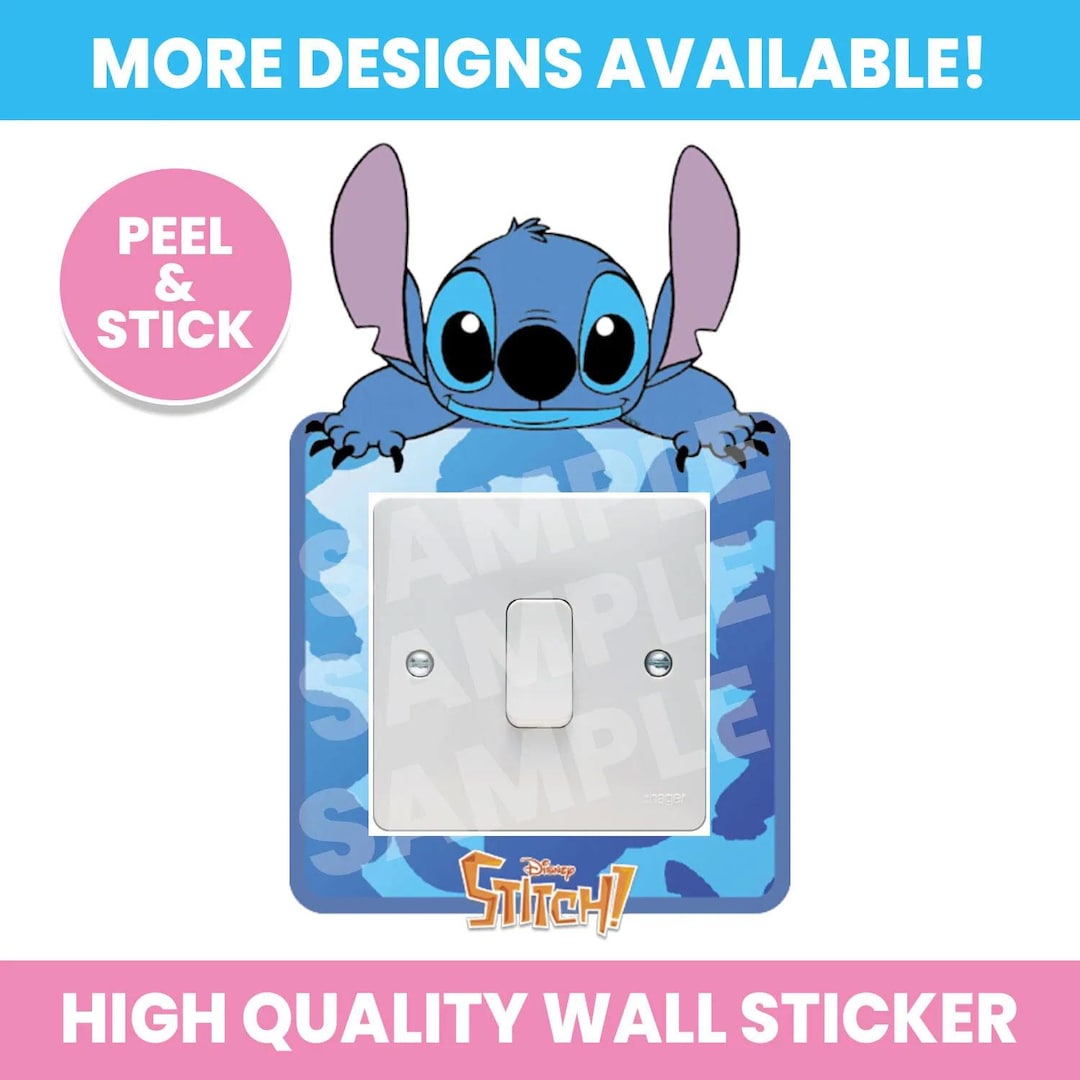 Stitch Light Switch Surround Wall Sticker - Etsy