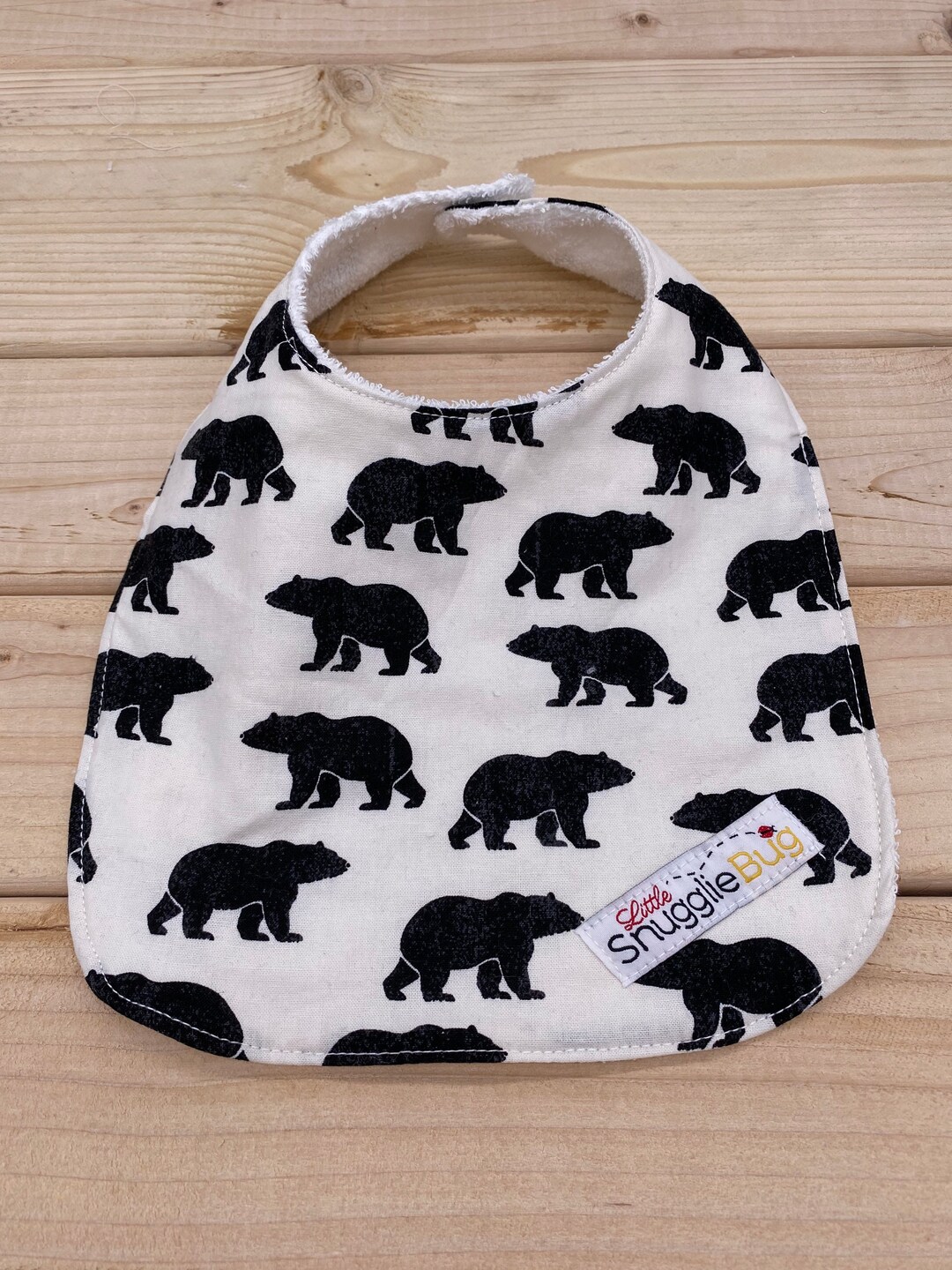 Black Bears Bib - Etsy