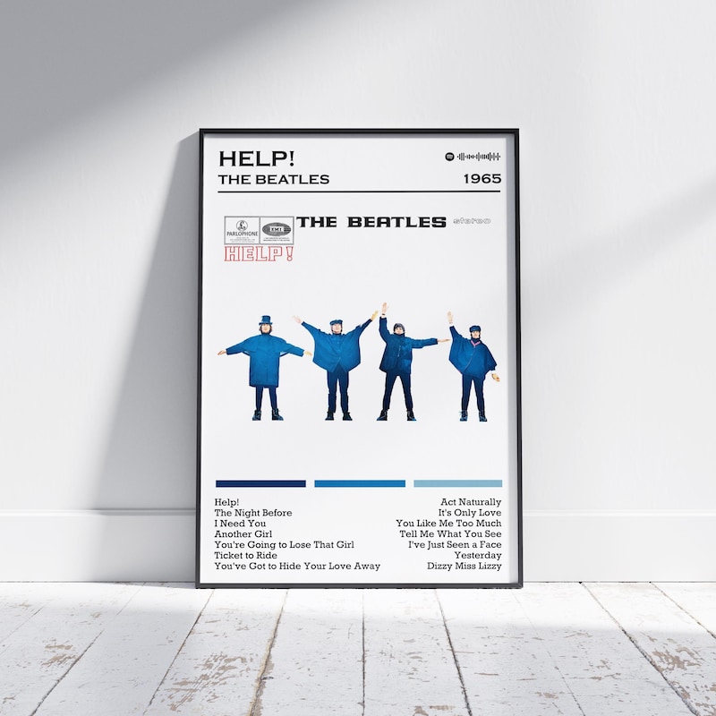 Beatles Help Wall Art - Etsy