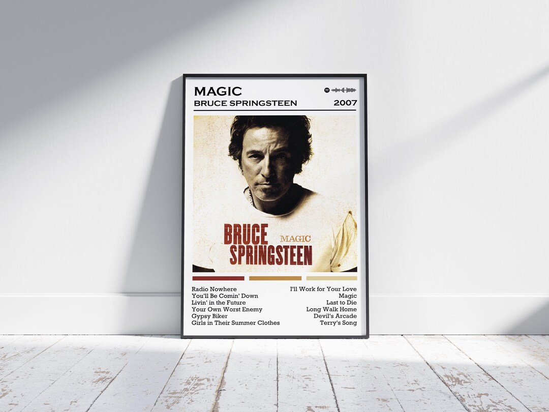 Bruce Springsteen Poster Print | Magic Album Poster | Music Poster ...
