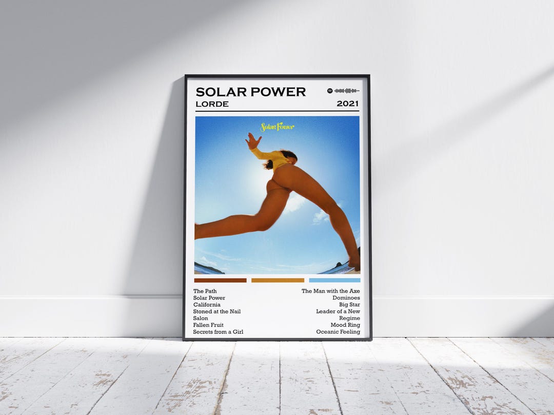 Lorde - Solar Power Album Cover Poster | Music Wall Decor - Etsy