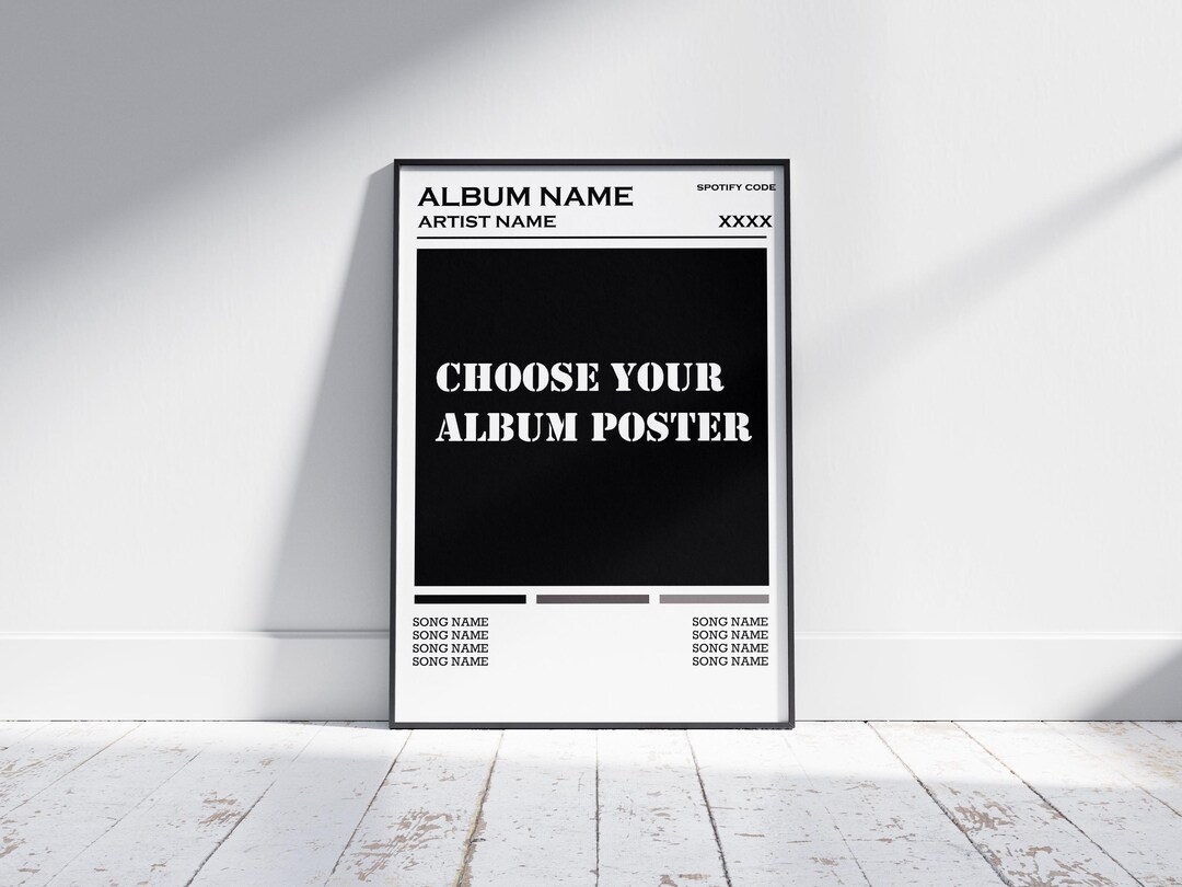 Choose Your Own Album Poster, Custom Album Poster, Music Gift Ideas ...