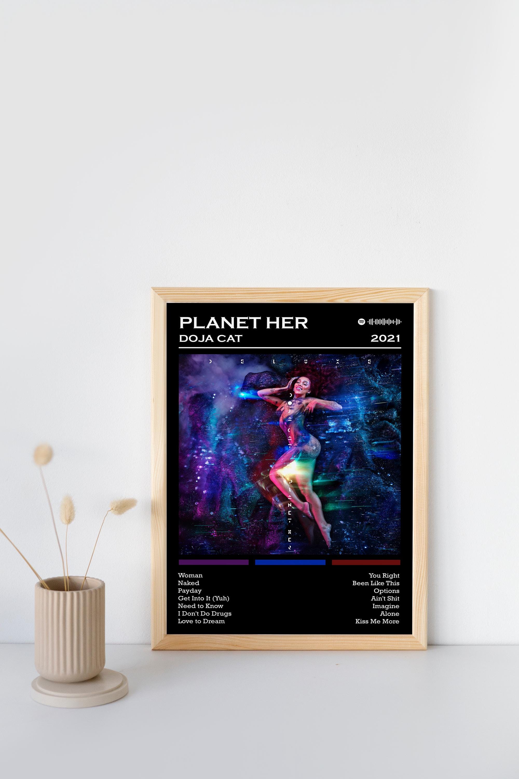 Doja Cat Poster Print | Planet Her Album Poster | Music Poster | Album ...