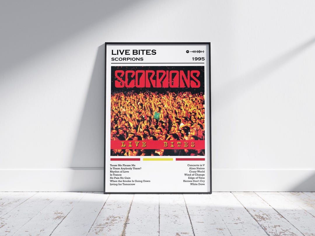 Scorpions Poster Print | Live Bites Album Poster | Music Poster | Album ...