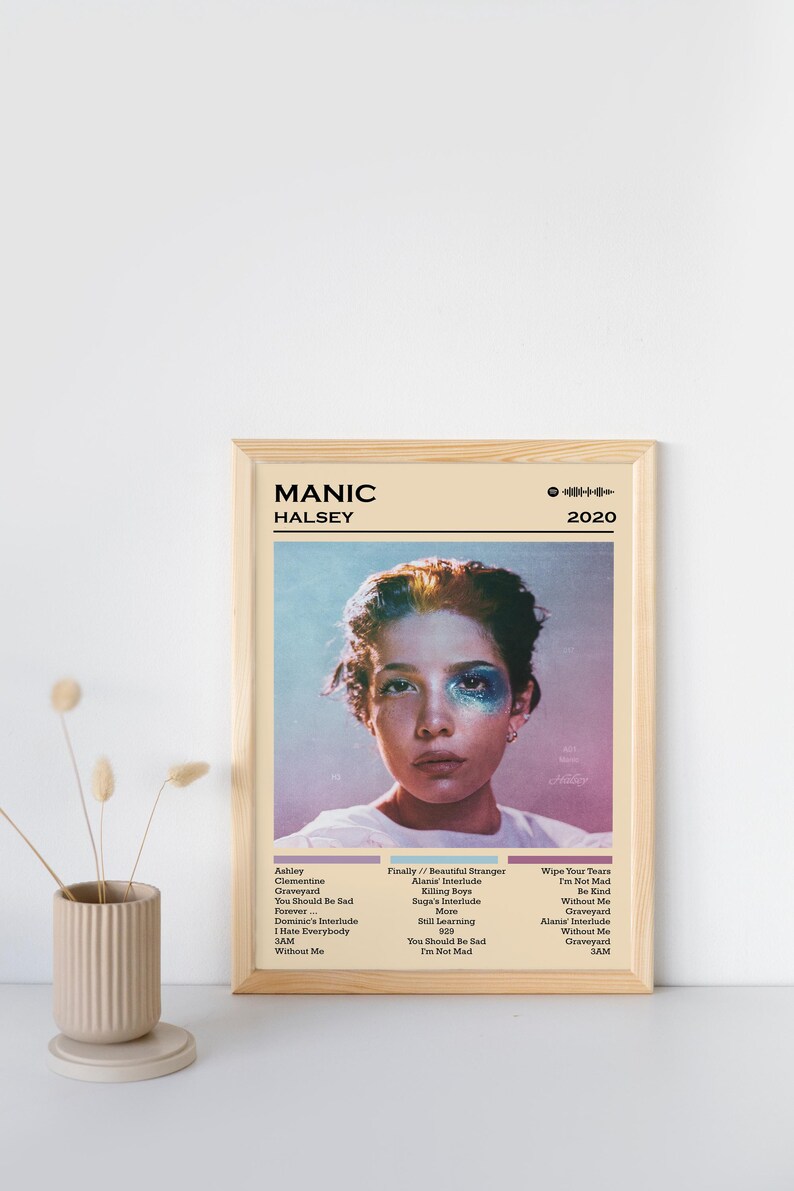 Halsey - Manic Album Cover Art Print | Music Poster - Etsy