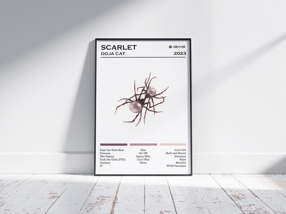 Doja Cat Poster Print | Scarlet Album Poster | Music Poster | Album ...