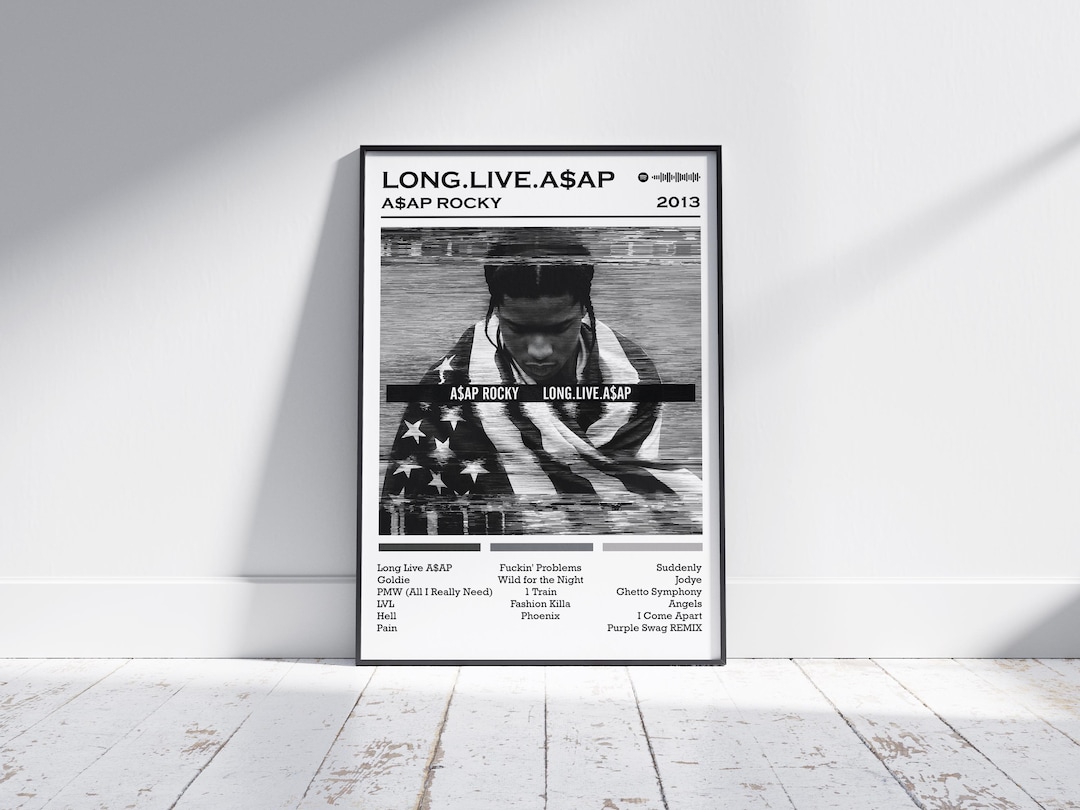 Asap Rocky Poster Print | Long Live Asap Album Poster | Music Poster ...