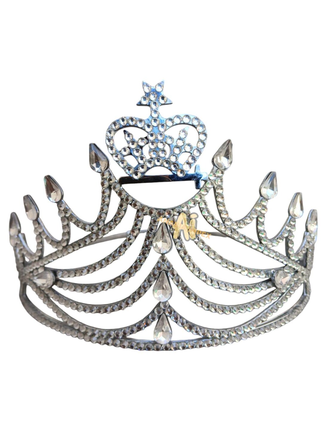 Freemason Masonic Amaranth Matron Silver Tone Crown Adjustable Fitting ...