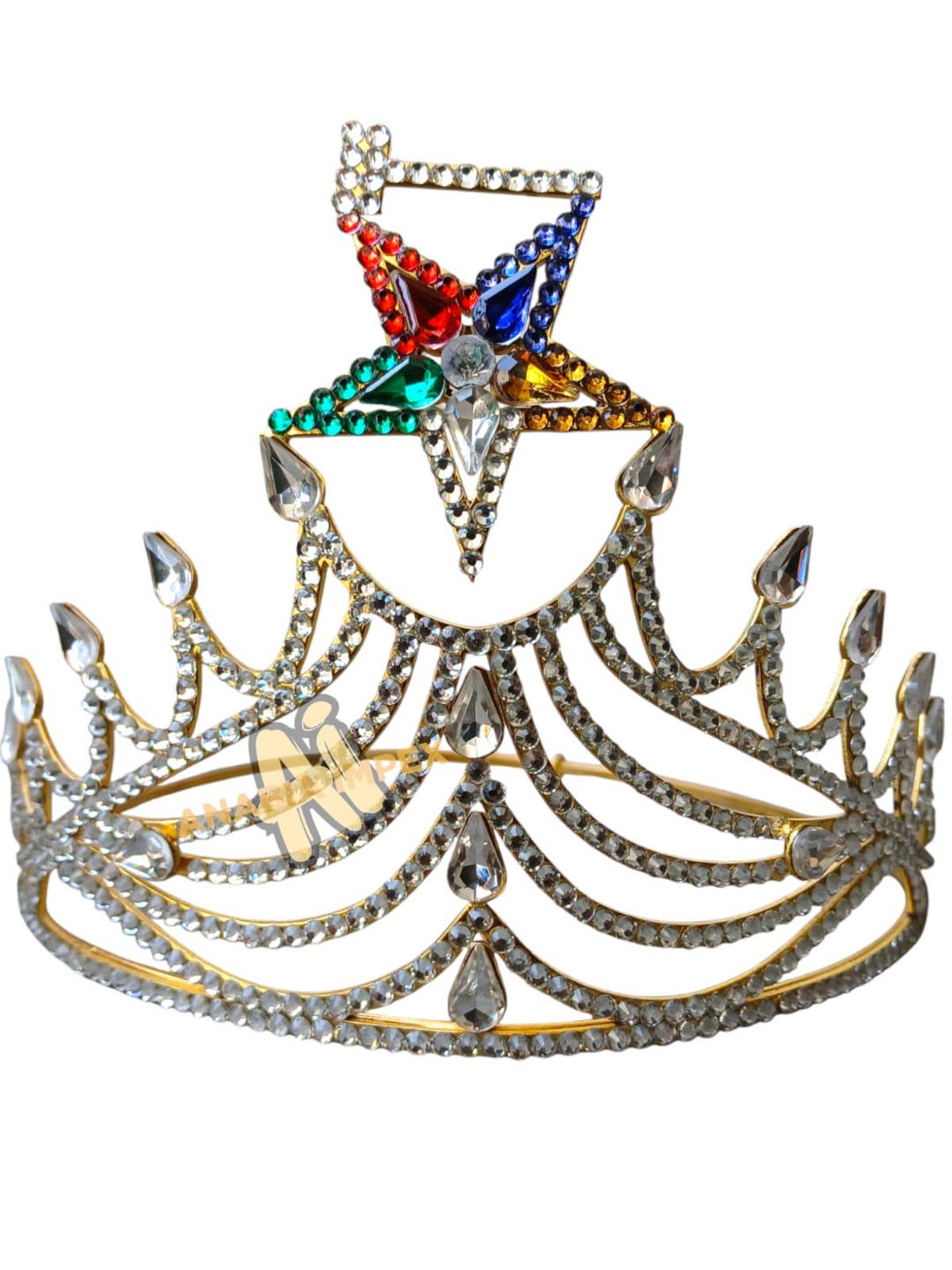 Freemason Masonic Worthy Matron OES (order of Eastern Star) Crown With ...