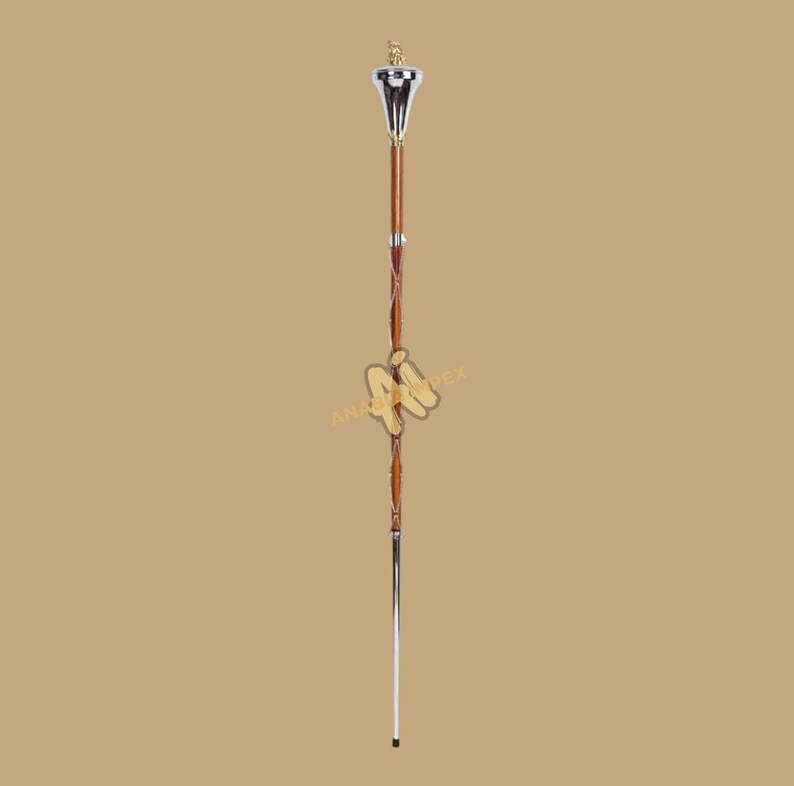 Drum Major Mace: Golden Lion & Crown, Malacca Cane Shaft - Etsy