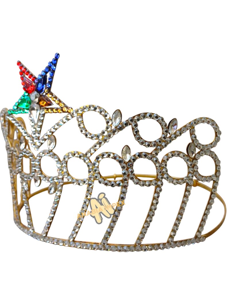 OES Matron Crown: Rhinestone Masonic Order of Eastern Star Crown - Etsy