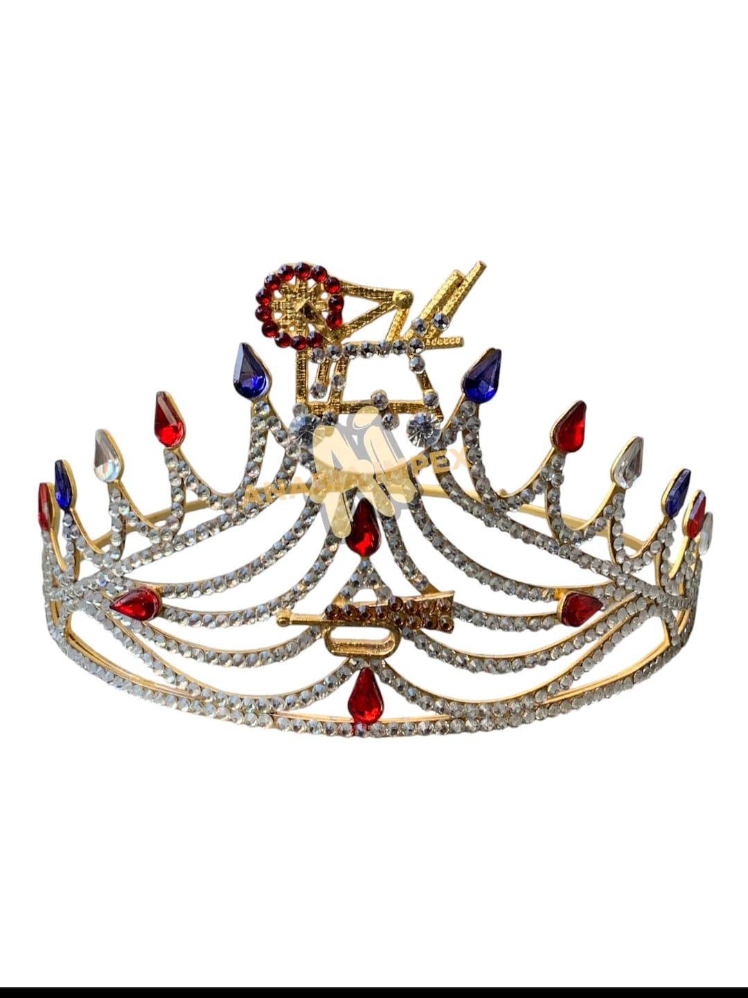 Masonic Heroines of Jericho Rhinestone Crown - Adjustable HOJ Crown ...