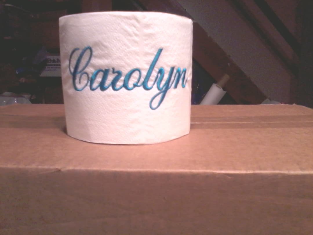 Embroidered Personalized Toilet Paper With Name or Monogram - Etsy